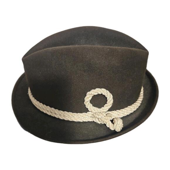 Accessories | Vtg Size 7 14 Matt Andrews Brown Genuine Fur Felt Fedora ...